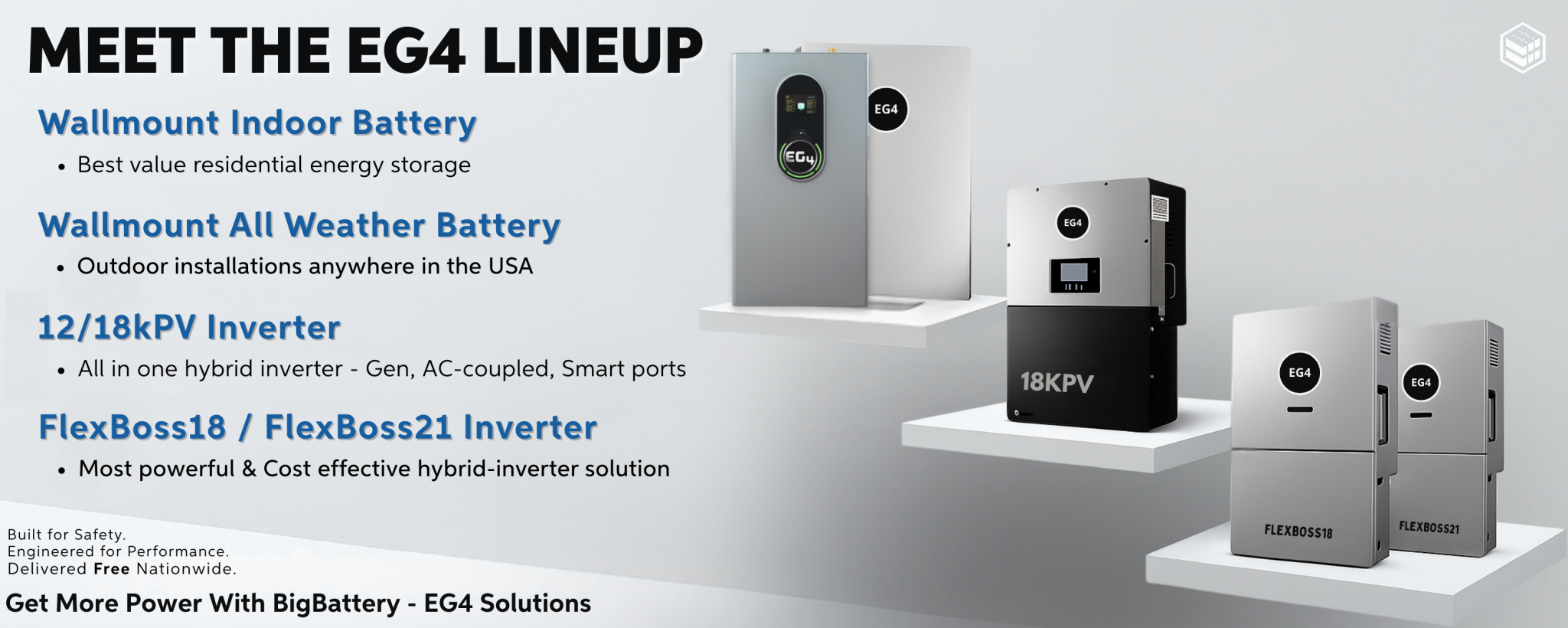 EG4 FlexBOSS18 Hybrid Inverter | 18kW PV / 13kW AC – BigBattery
